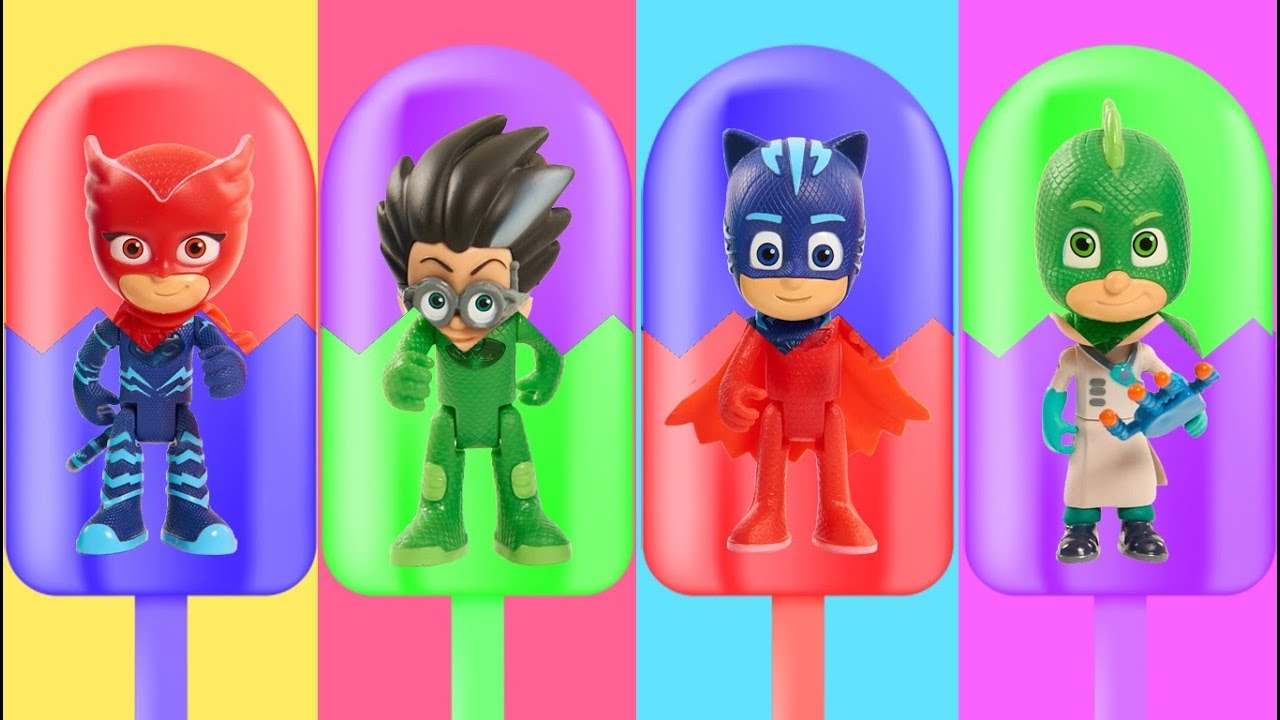 Wrong Body Pj Masks on Ice Cream Finger Family Song Nursery Rhymes for ...