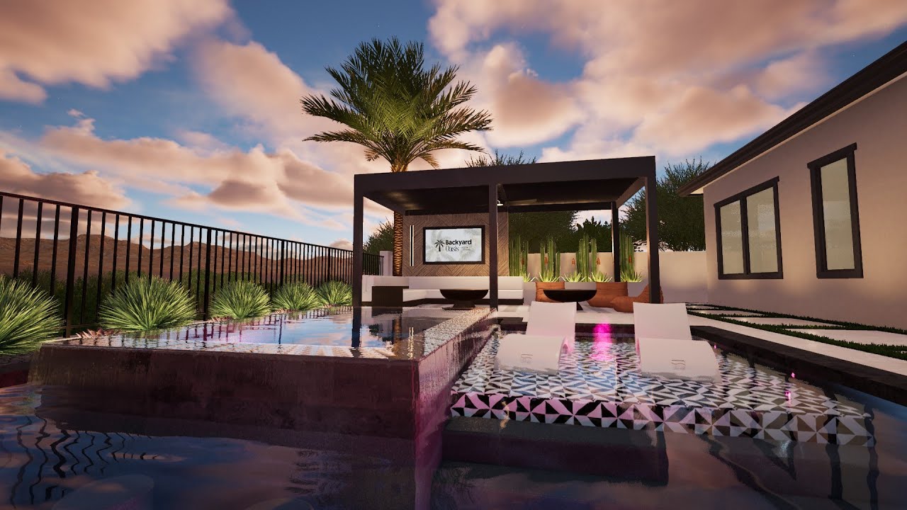 Ty Project - Cozy Modern Backyard with a View! (Henderson, NV) - YouTube