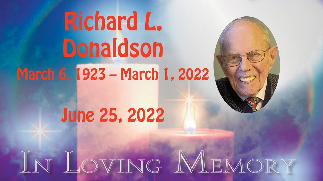 Richard L. Donaldson Funeral - YouTube