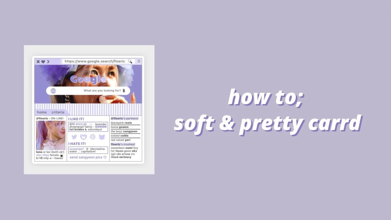 soft & pretty carrd tutorial! - YouTube