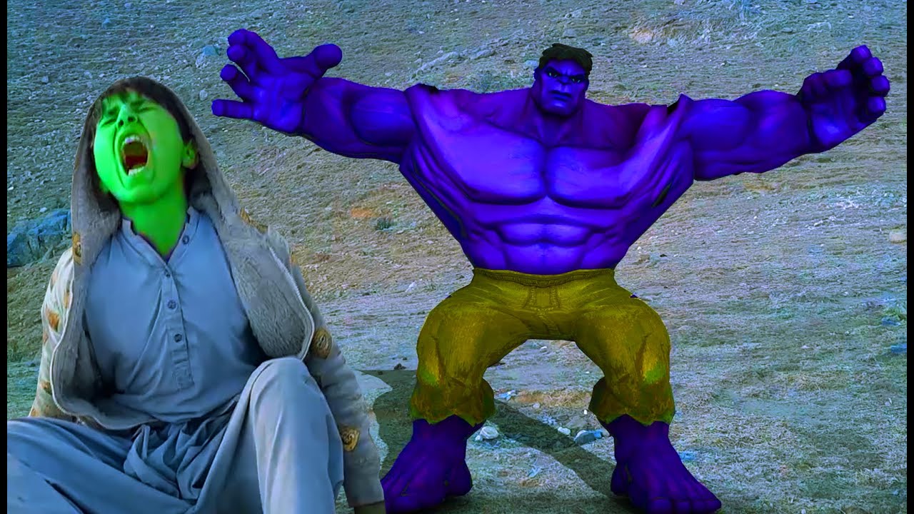 Blue Hulk Transformation in Real Life || Bollywood Hulk in Action Scene ...