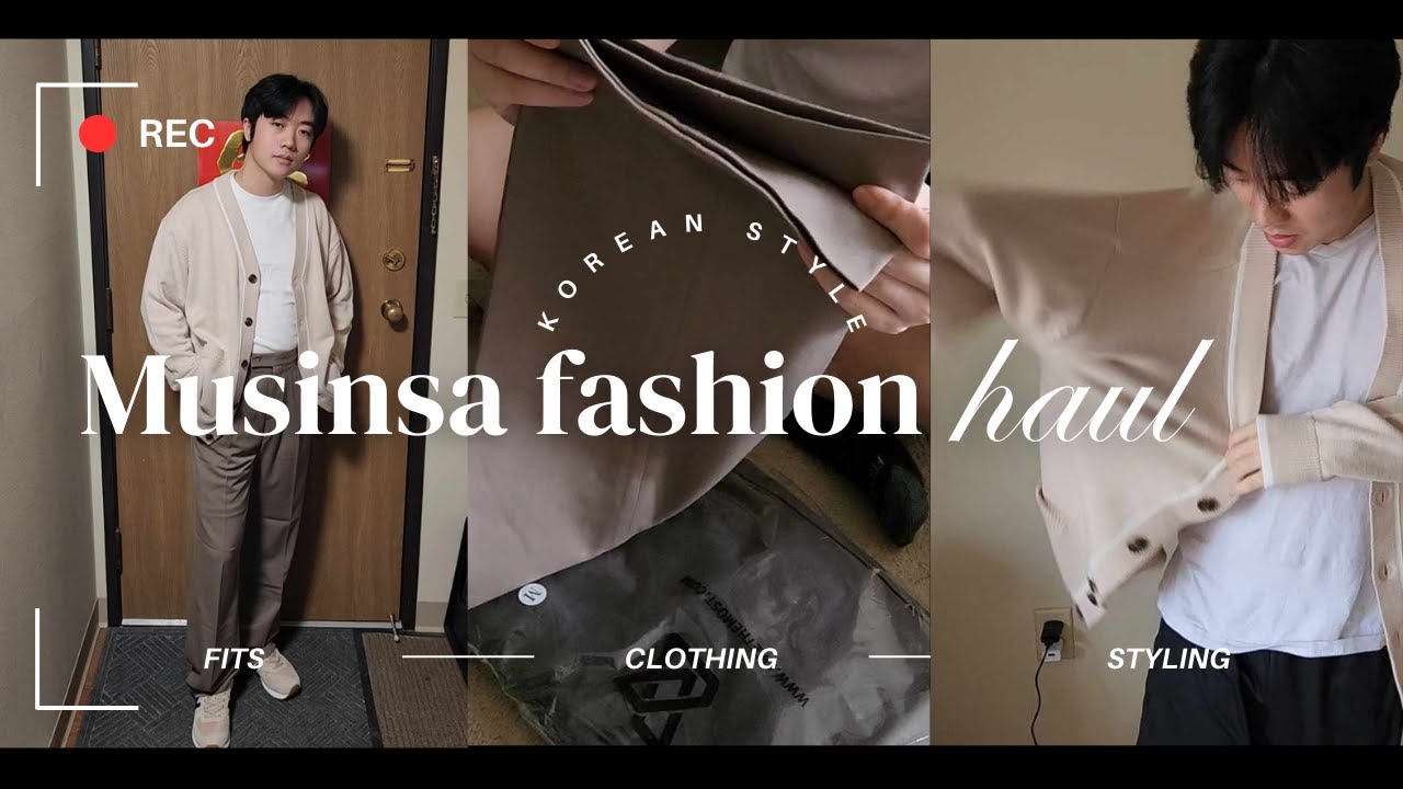 MUSINSA HAUL: 👕reviews, try-ons, and different fits! - YouTube