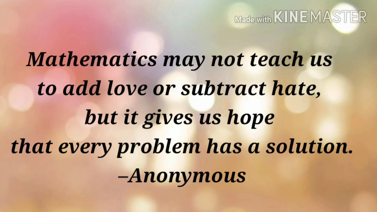 #mymathsclass #loveformaths | Top 5 Maths Quotes | Love For Maths ...