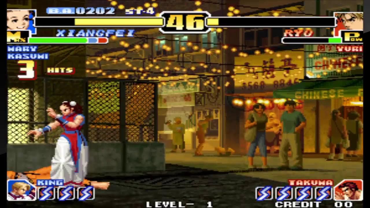 King Of Fighters 99 Arcade Mode Easier Difficult As Women Fighters Team ...