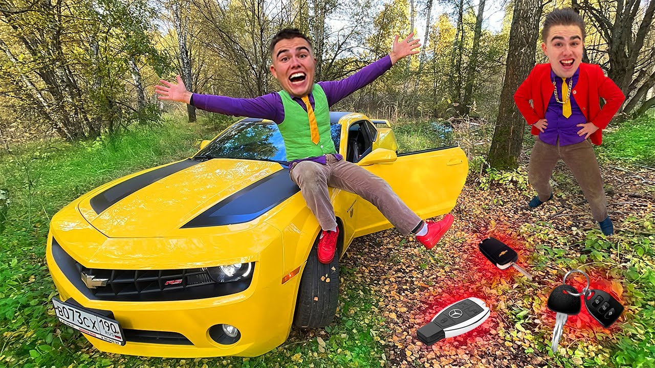 Pink Fat Man Smashed Hood of Lamborghini Roadster VS Mr. Joe Pretend ...