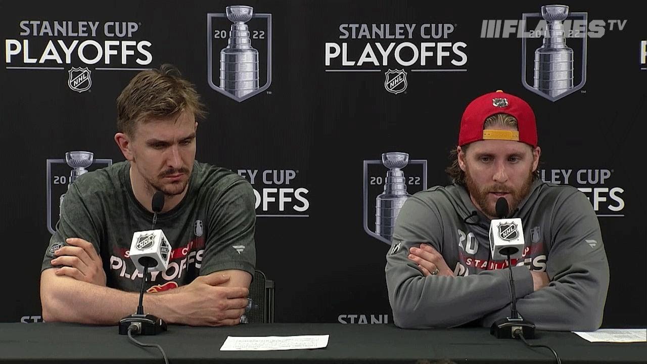 Post-Game - Mikael Backlund & Blake Coleman - 26.05.22 - YouTube