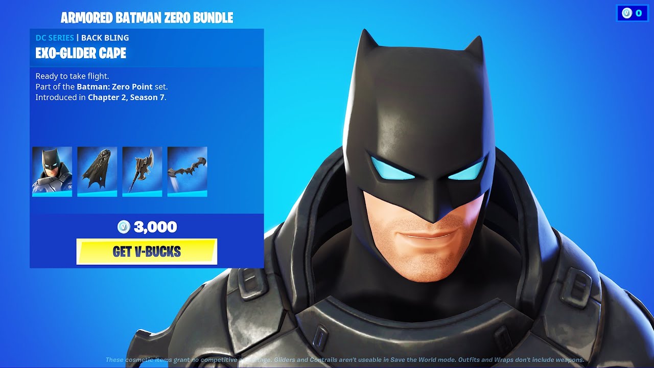 ARMORED BATMAN ZERO BUNDLE (Fortnite ITEMSHOP preview) - YouTube