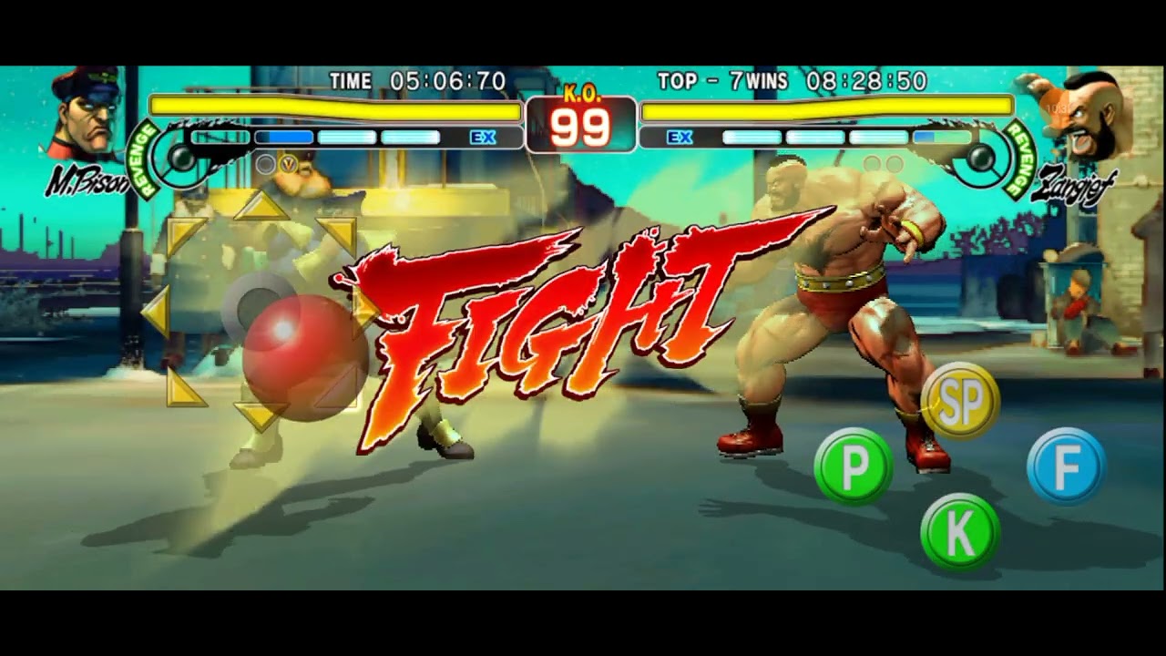 jogando street fighter 4 mobile - YouTube