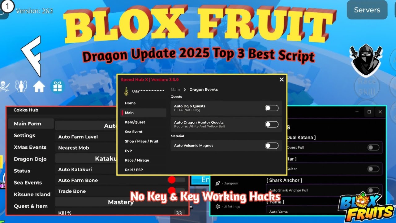 [Roblox] Blox Fruit 2025 Top 3 Best Script Available/ No Key & Showcase ...