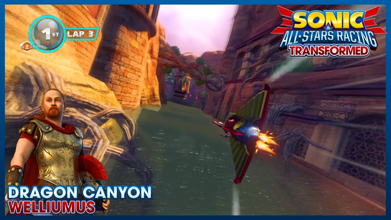Sonic & All Stars Racing Transformed | Dragon Canyon | Willemus - YouTube