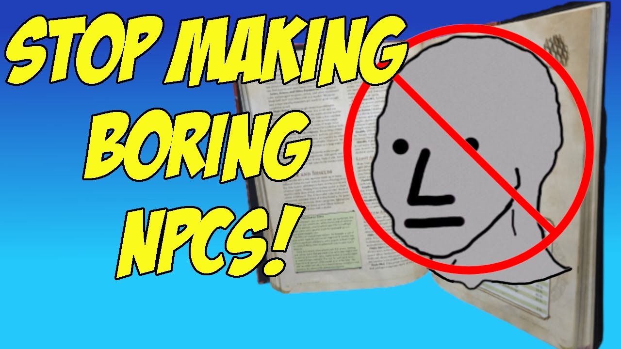 2 Insanely Easy Ways To Make NPCs For Your TTRPGs! - YouTube