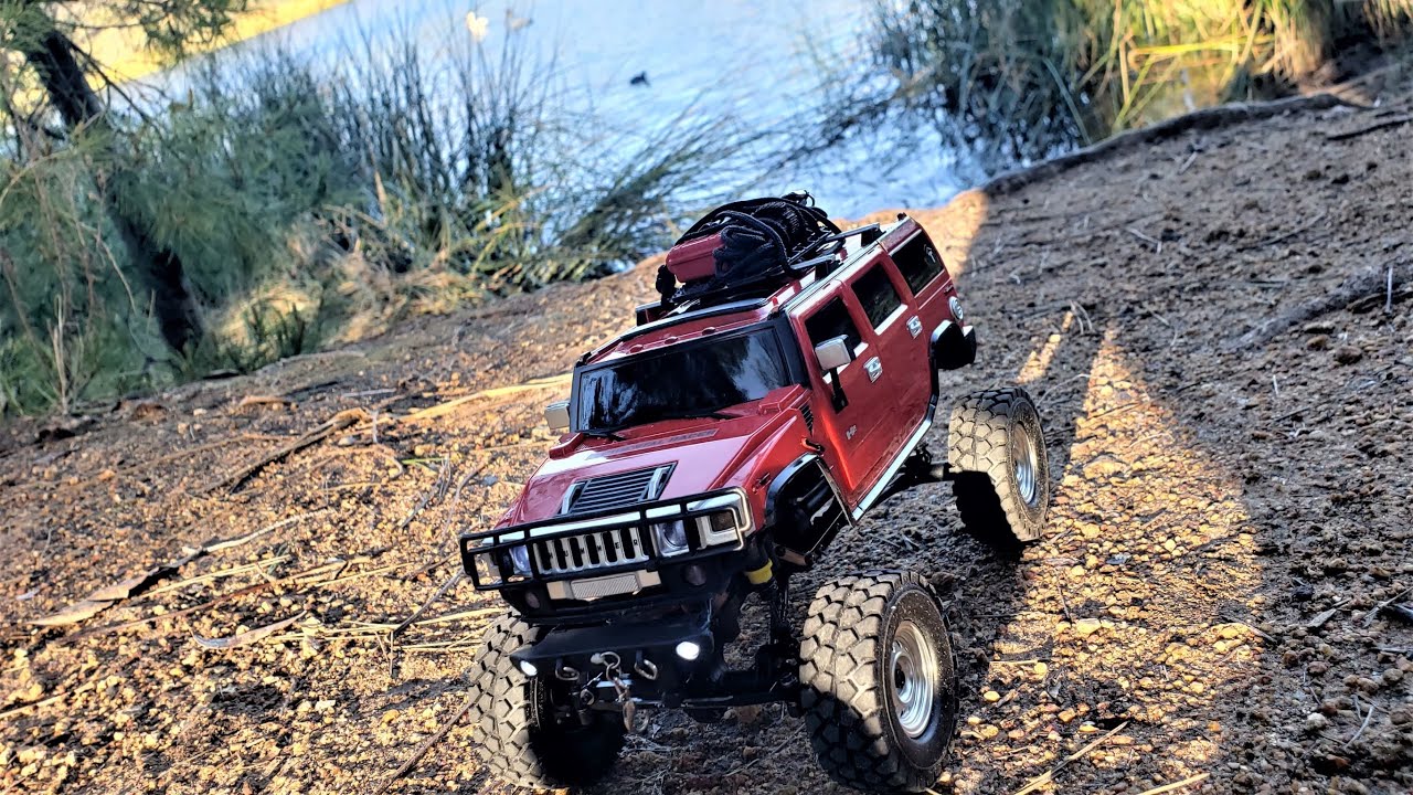 Lake Trail Run & Overlanding - SCX24 Hummer H2 Hard Body (+ diving ...