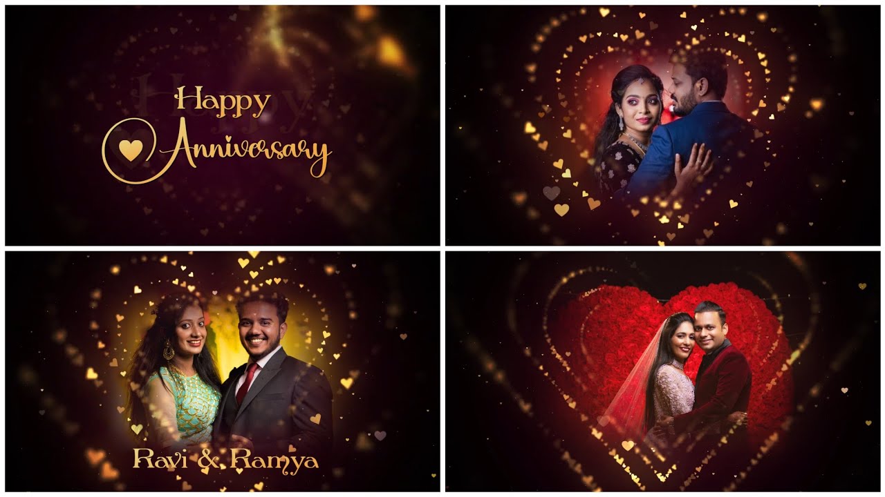 Wedding Anniversary Video Editing | Wedding Anniversary Templates Free ...