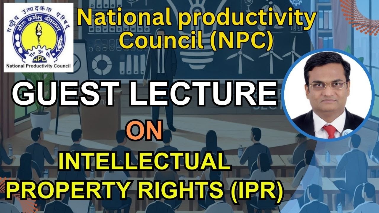 Thank you NPC for invitation - Intellectual property rights (IPR ...