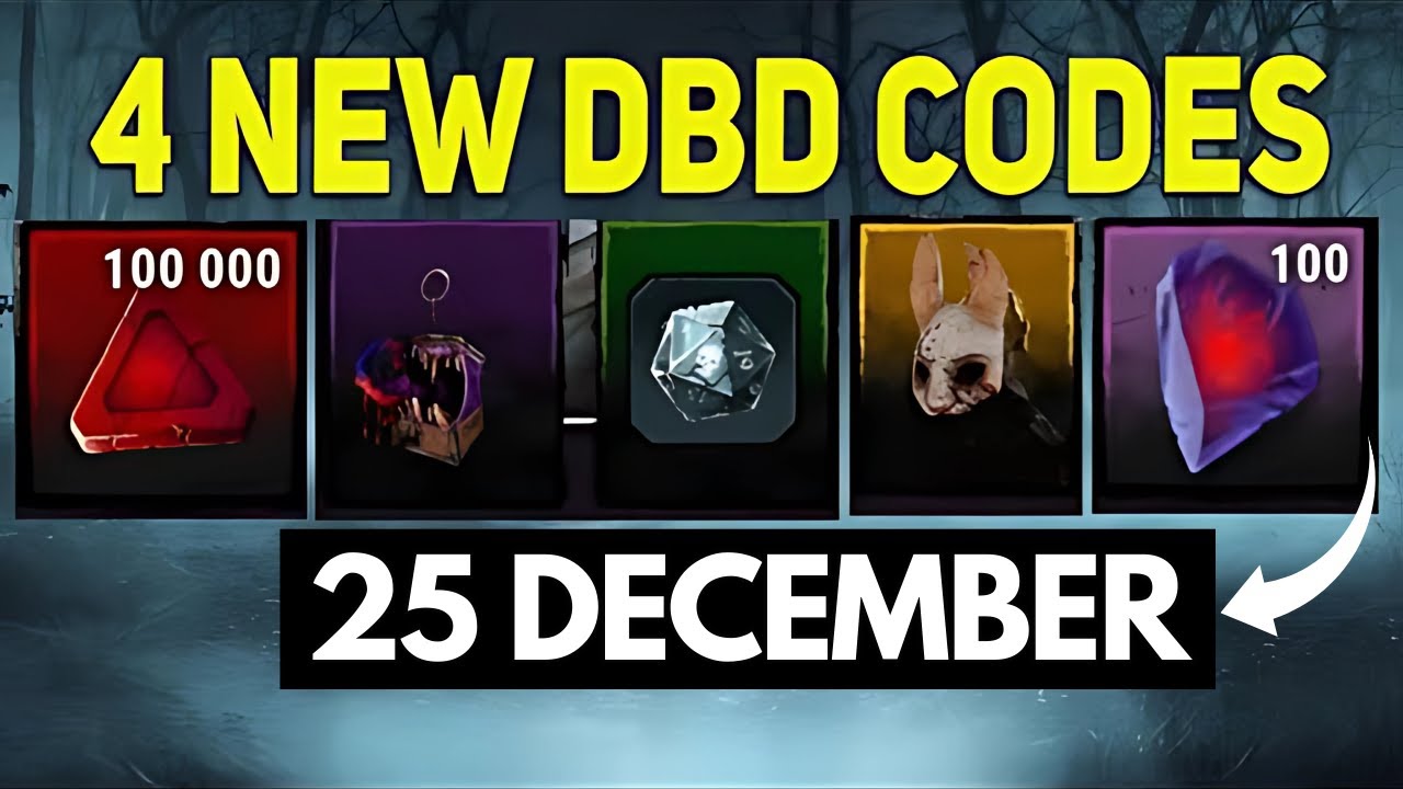 DEAD BY DAYLIGHT CODES ️DECEMBER 2024 (NEW WORKING CODES)DBD REDEEM ...