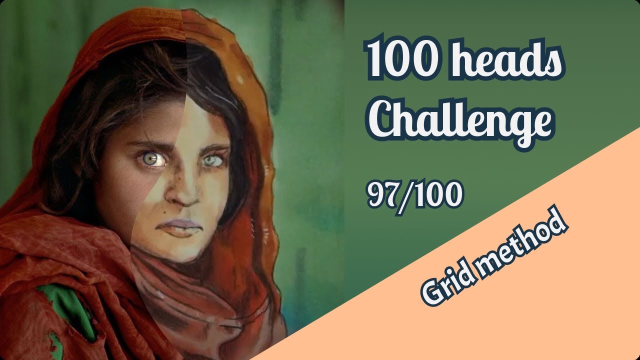 100 heads drawing challenge - 97/100 - YouTube
