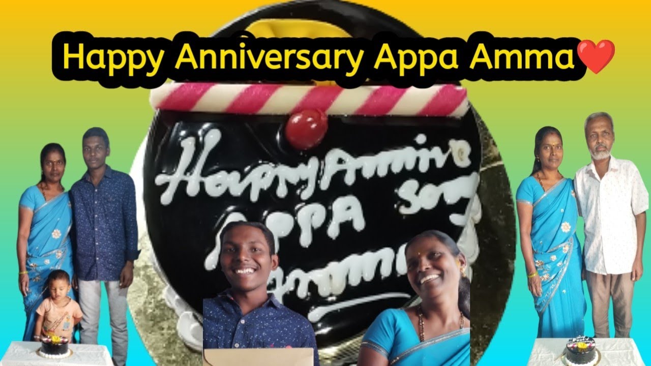 Appa amma naa Anniversary celebration🎉|Ramya shetty vlogs - YouTube