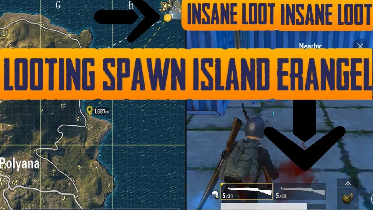 LOOTING SPAWN ISLAND PUBG MOBILE !! INSANE LOOT !! NEED TO TRY !! - YouTube