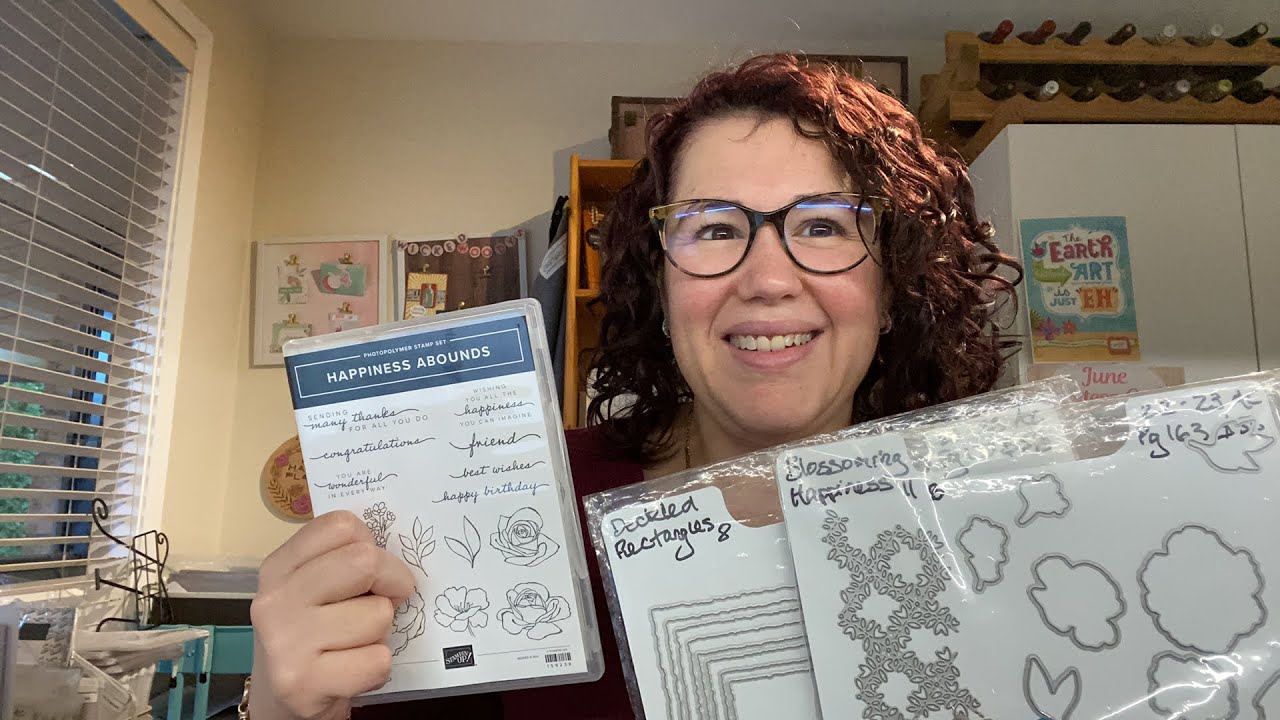 Stampin’ Up! Happiness Abounds with Deckled Rectangles Card #stampinup #cardmaking #papercrafts ...