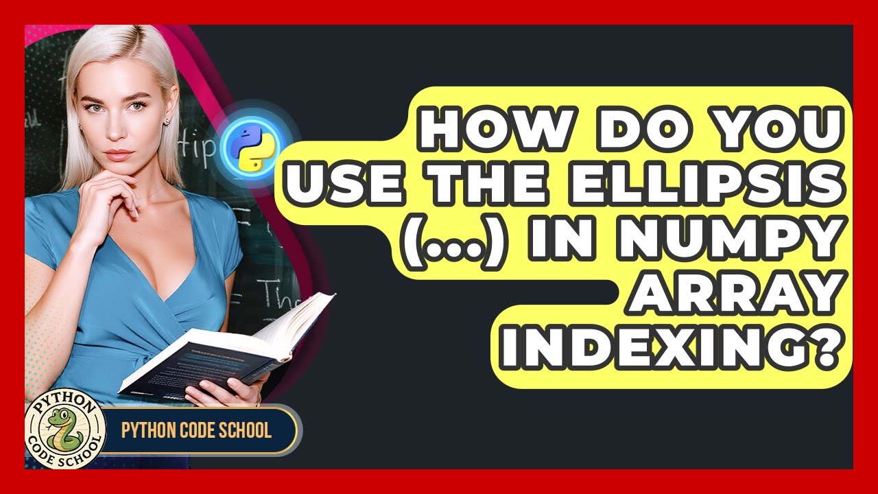 How Do You Use The Ellipsis (...) In NumPy Array Indexing? - Python Code School - YouTube