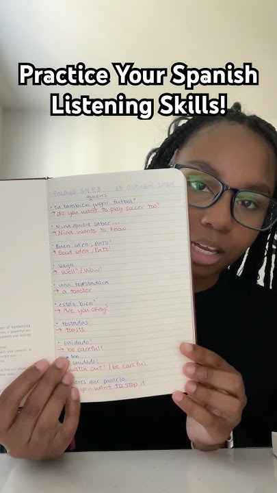 How I practice my Spanish listening skills! #languagelearning - YouTube
