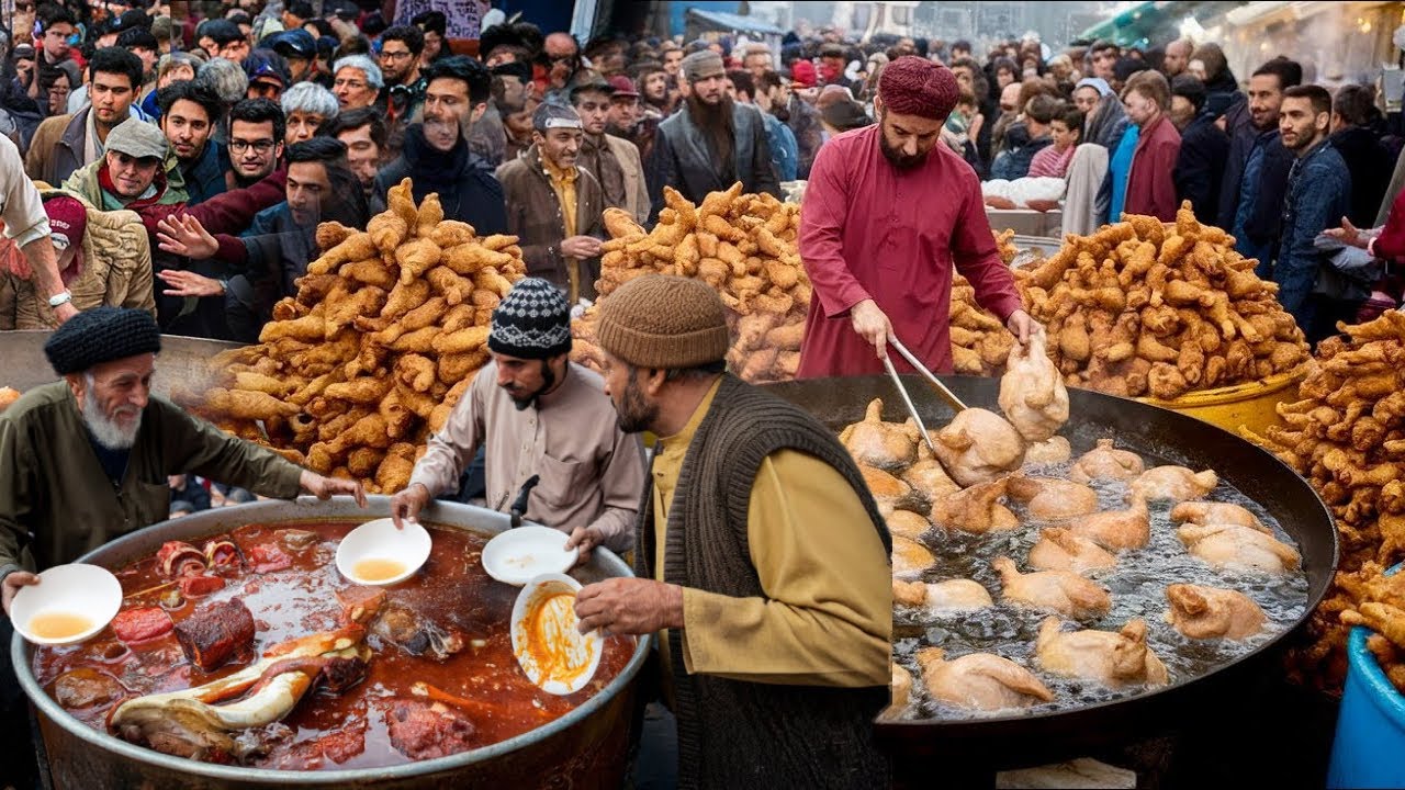ZERO KM BONG PAYE & NALI NIHARI | Famous Peshawari Siri Paye Recipe ...