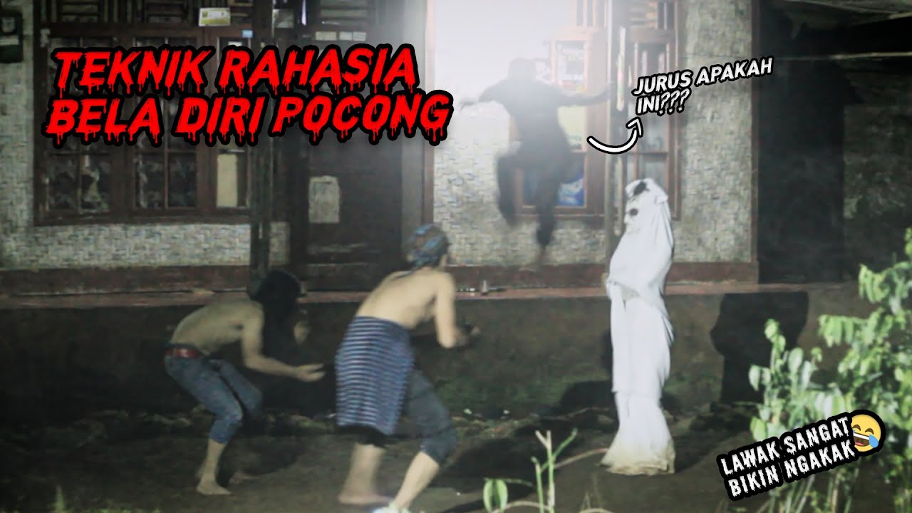 TEKNIK BELA DIRI POCONG PRANK TERBARU PALING LUCU KOCAK FUNNIEST GHOST TRAP 🤣 - YouTube