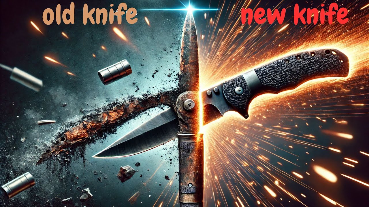 Transforming a Rusty Old Knife into a Razor-Sharp Blade ! - YouTube
