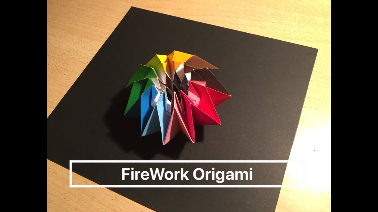 FireWork Origami - YouTube