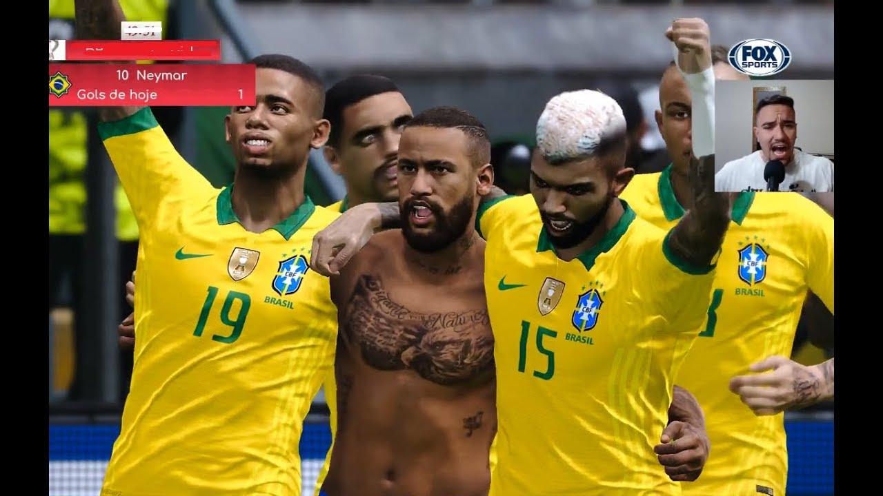 INICIO DA COPA DO MUNDO! NEYMAR NA SELEÇÃO BRASILEIRA DEU SHOW? PES ...