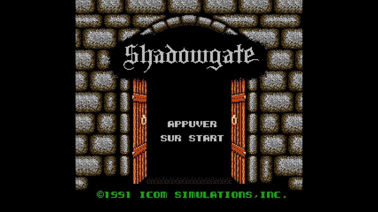 Shadowgate (NES) – Écran-titre (France) – 1080p - YouTube