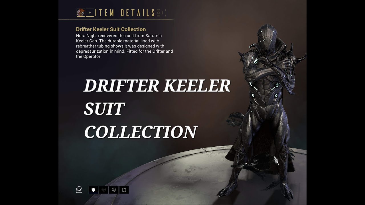 Warframe Drifter Keeler Suit Showcase - YouTube