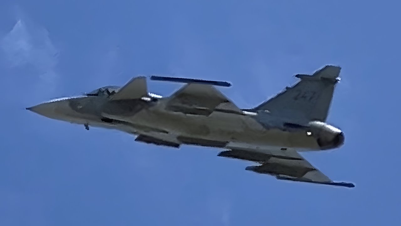 Awesome JAS 39 Gripen Display Ljungbyhed 2022 (Sound On) - YouTube