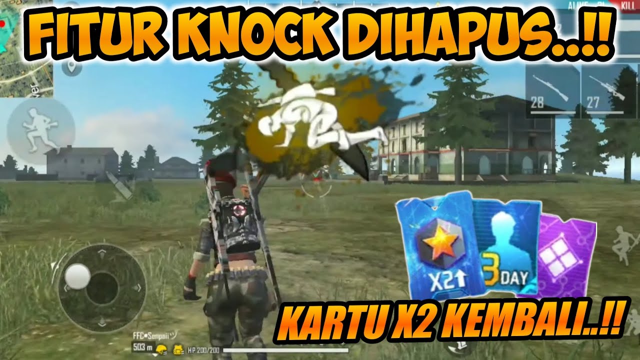 FITUR KNOCK DI HAPUS..!! X2 RANK FREE FIRE KEMBALI..!! ADVANCE SERVER ...
