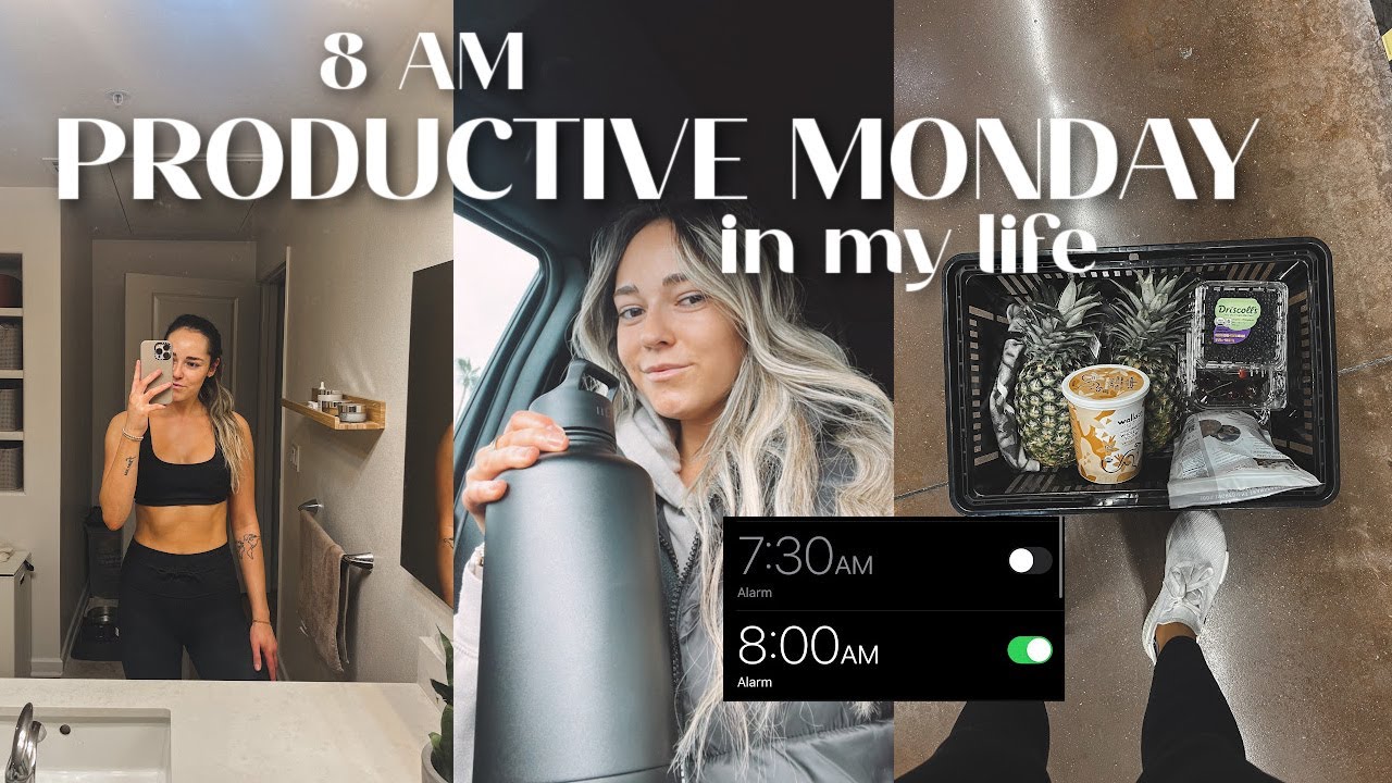 *8AM* PRODUCTIVE MONDAY IN MY LIFE| finding a new fitness routine ...