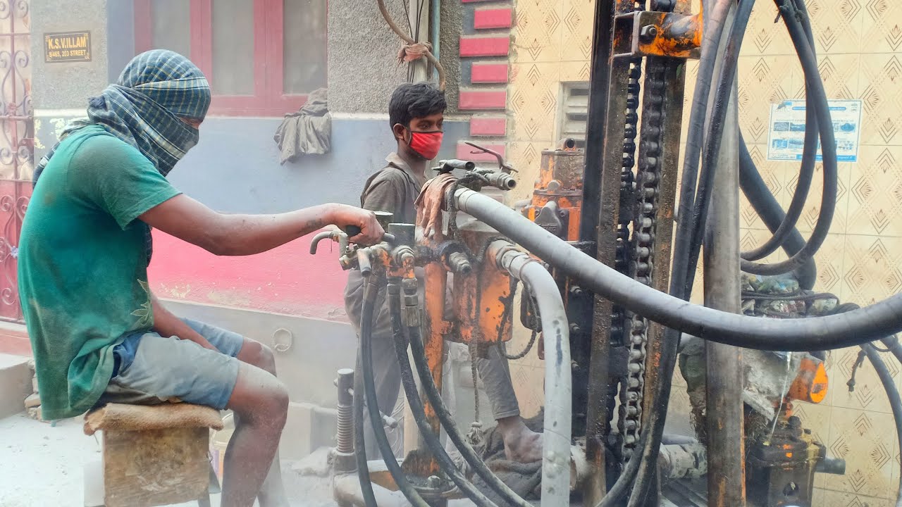 Borewell Drilling Inside House - YouTube
