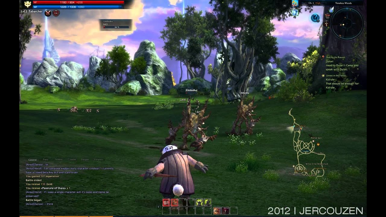 TERA - Popori Archer Gameplay - Basic Combat [HD][3D] - YouTube