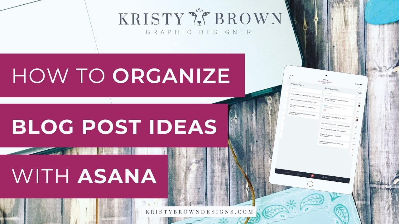 How To Organize Blog Post Ideas With Asana - YouTube