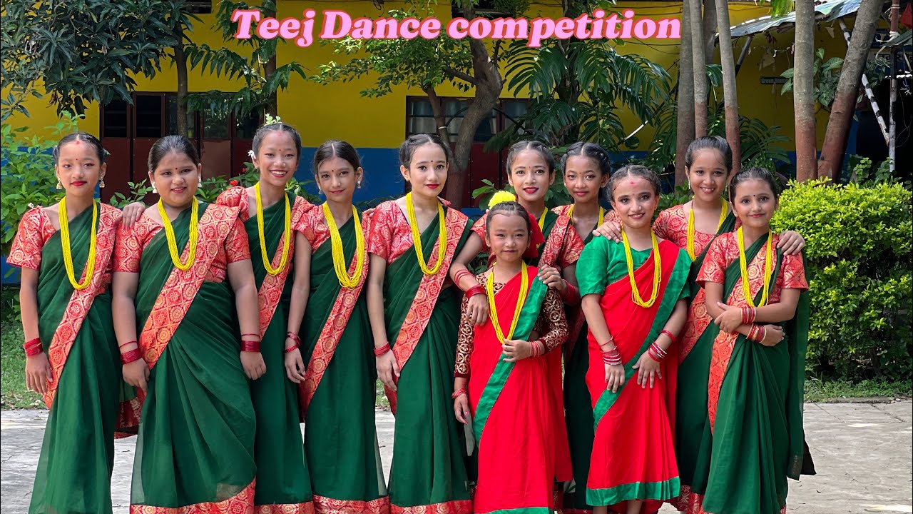 Teej Dance competition (teej program ) 🙏🏫 #dawnacademia - YouTube
