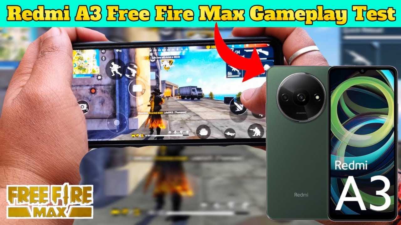 Redmi A3 Free Fire Max Gameplay Test|Redmi A3 Free Fire Max Test|Redmi ...