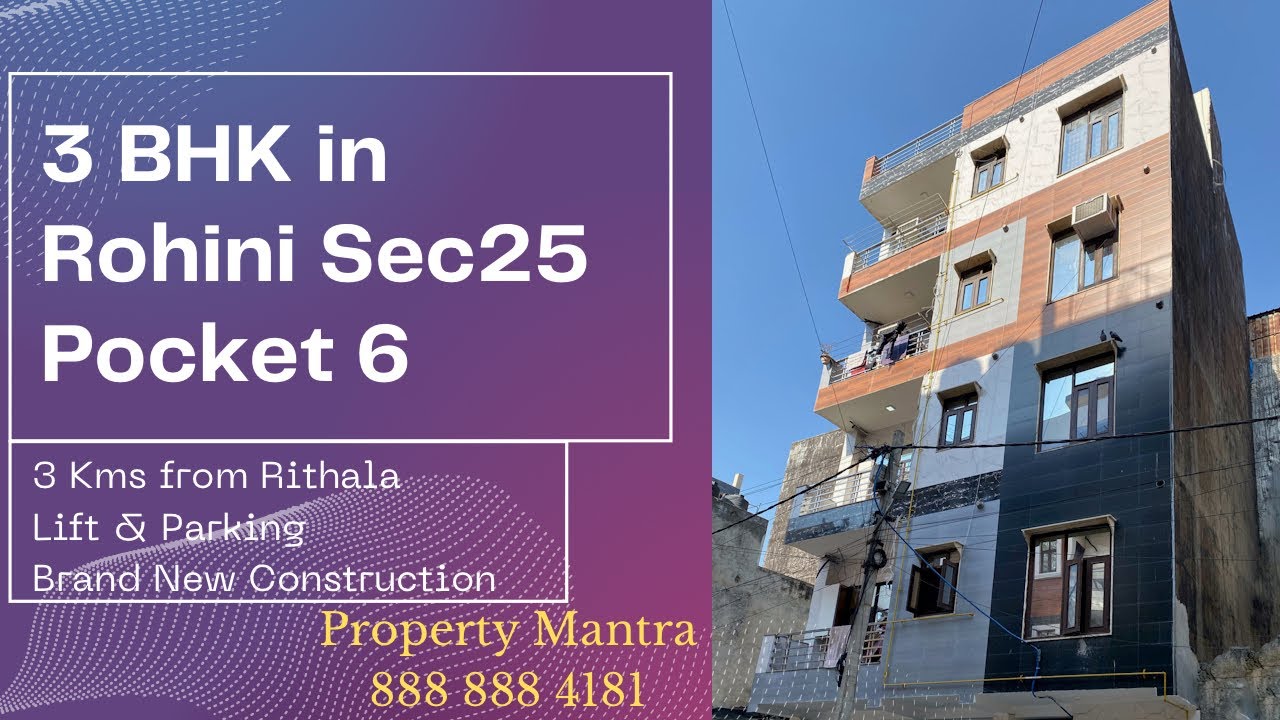 3 BHK Semi Furnished | Rohini Sector 25 Pocket 6 | Property Mantra ...