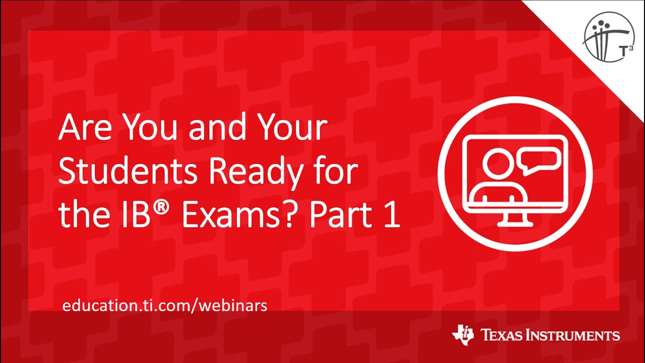 Webinar: Prepare for IB Exams, Part 1 - YouTube