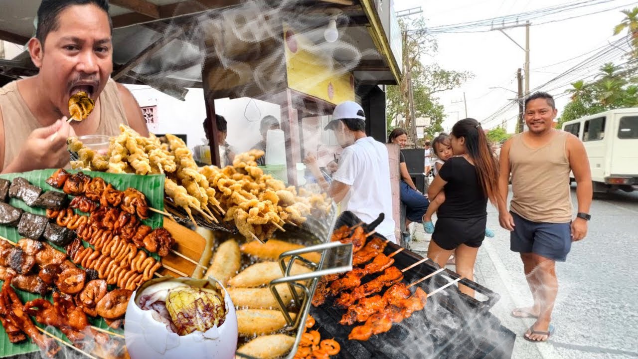 STREET FOOD TRIP!!! ISAW! IHAW-IHAW! FISH BALLS! KWEK-KWEK! BALUT ...