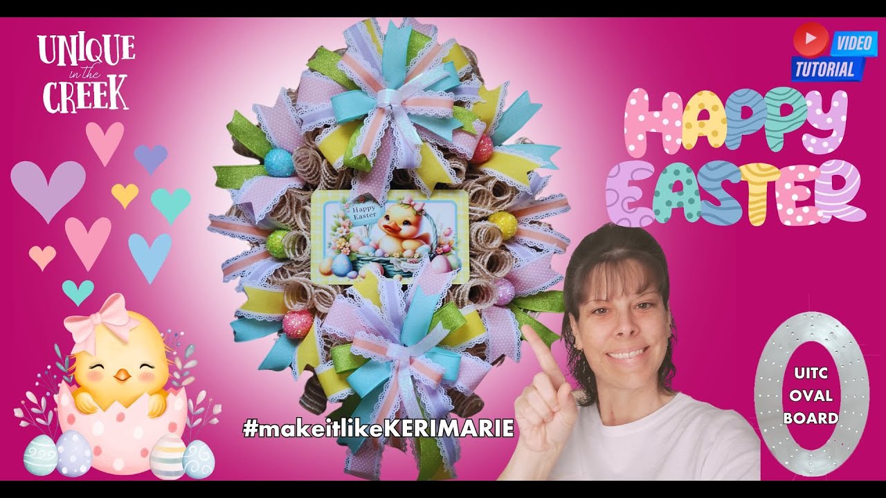 Easter Quack-tastic XL Oval Wreath | DIY WREATH MAKING TUTORIAL - YouTube