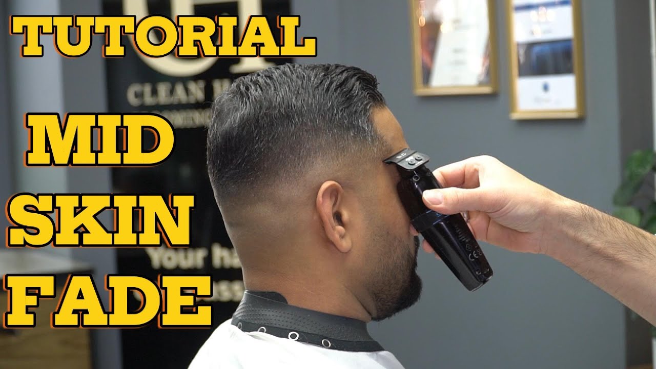 HOW TO DO A MID FADE! EASY STEPS! | تعلم خطوة بخطوة MID SKIN FADE ...