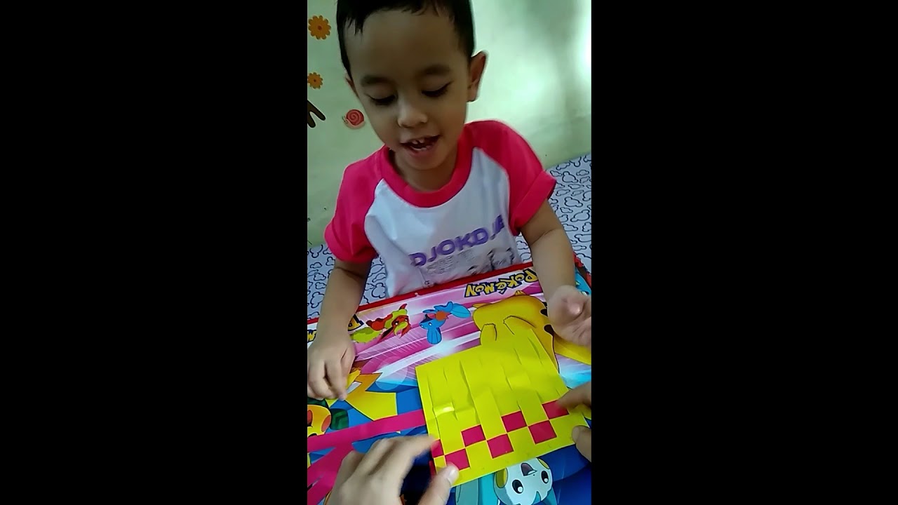 Menganyam Kertas Origami - Bermain Sambil Belajar Dirumah Untuk Balita ...