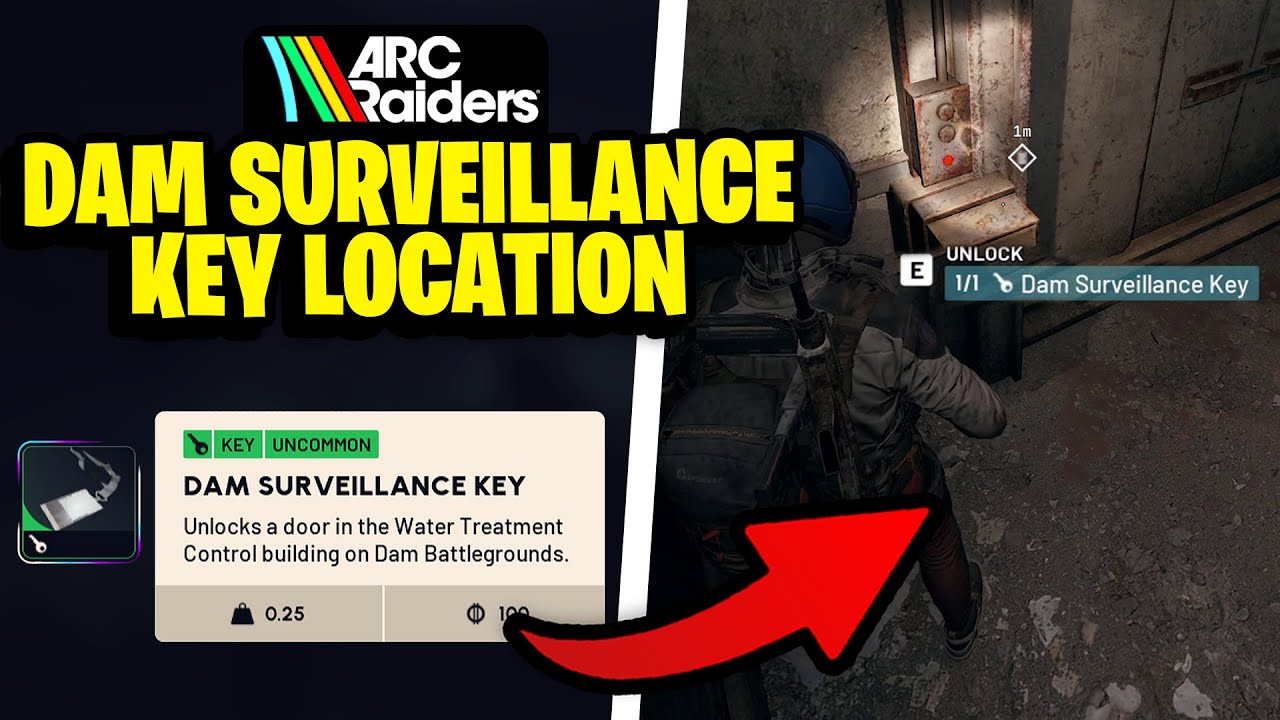 Dam Control Tower Key Location Guide Arc Raiders! - YouTube