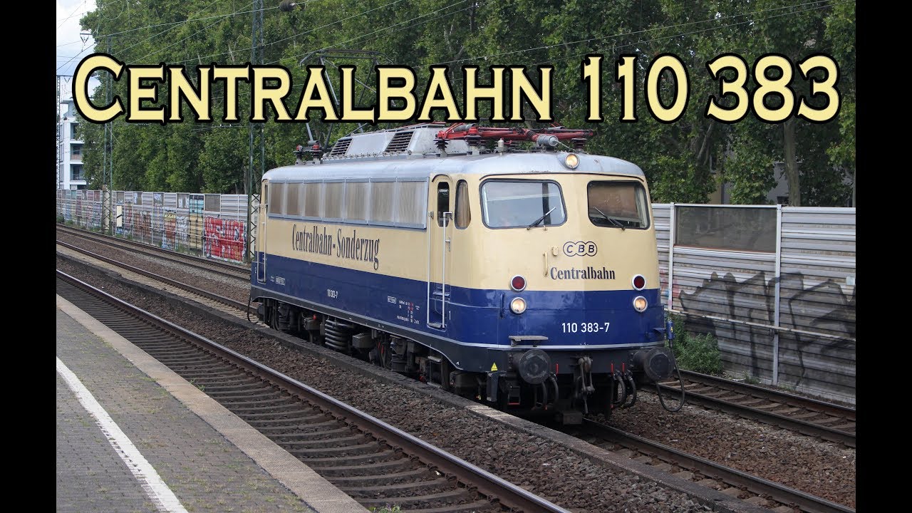*Ploep* Centralbahn 110 383 komt door Köln Süd! - YouTube