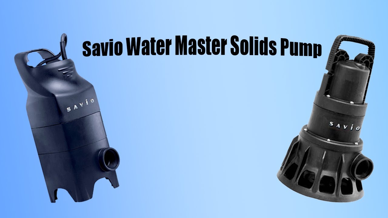 Savio Water Master Solids Pump - YouTube